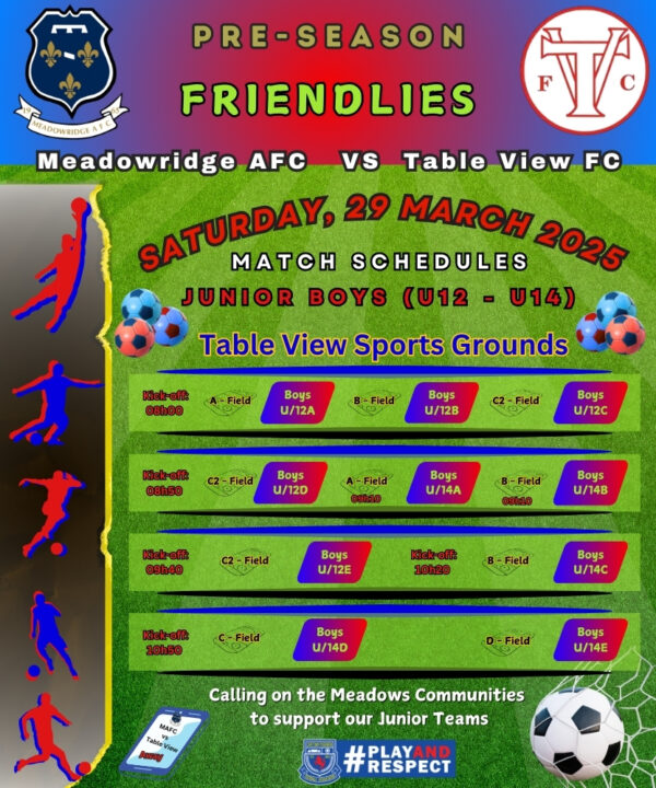 Home | Meadowridge Association Football Club