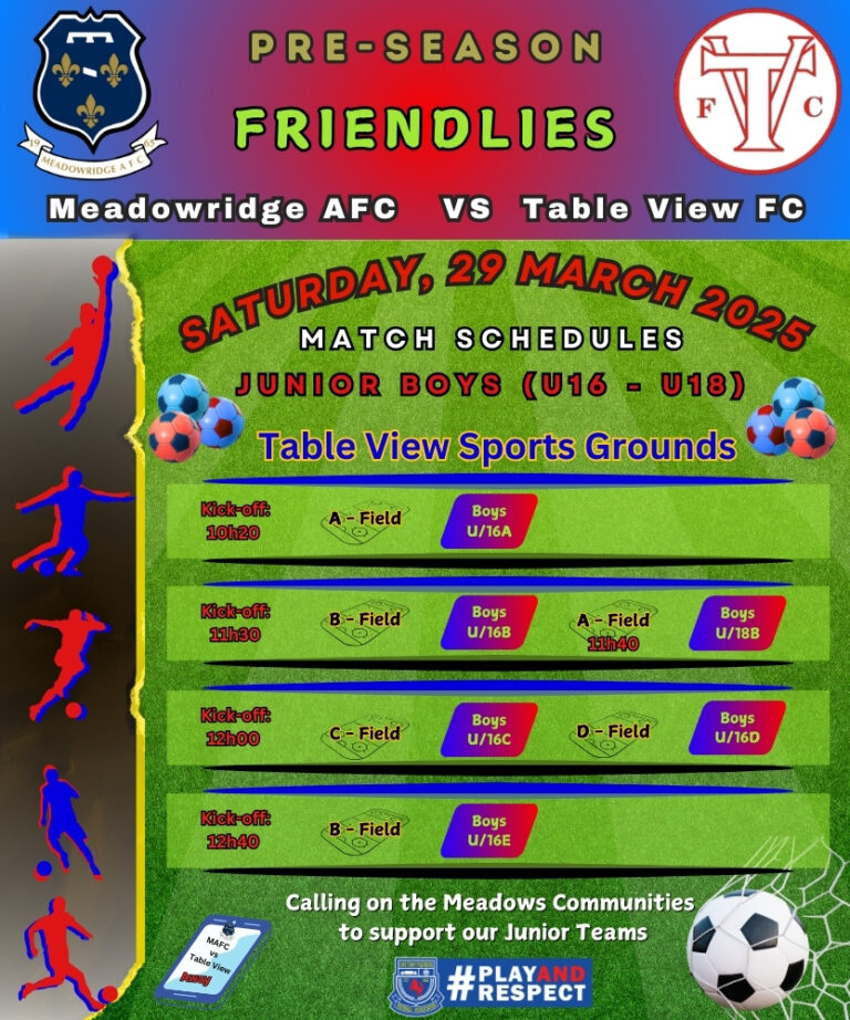 Home | Meadowridge Association Football Club